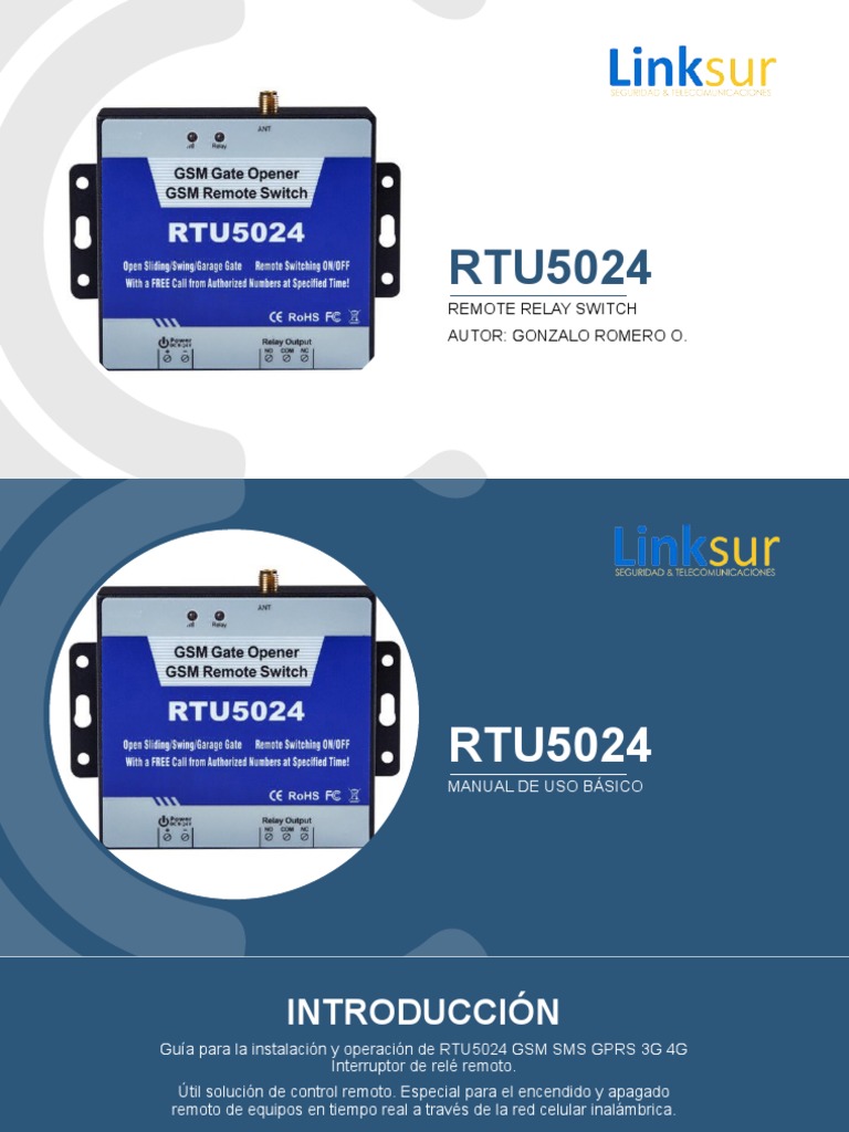 Rtu 5024 Pdf Gsm Relé