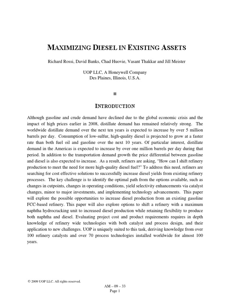 UOP-Maximizing-Diesel-in-Existing-Assets-Tech-Paper3 - NPRA 2009 ...