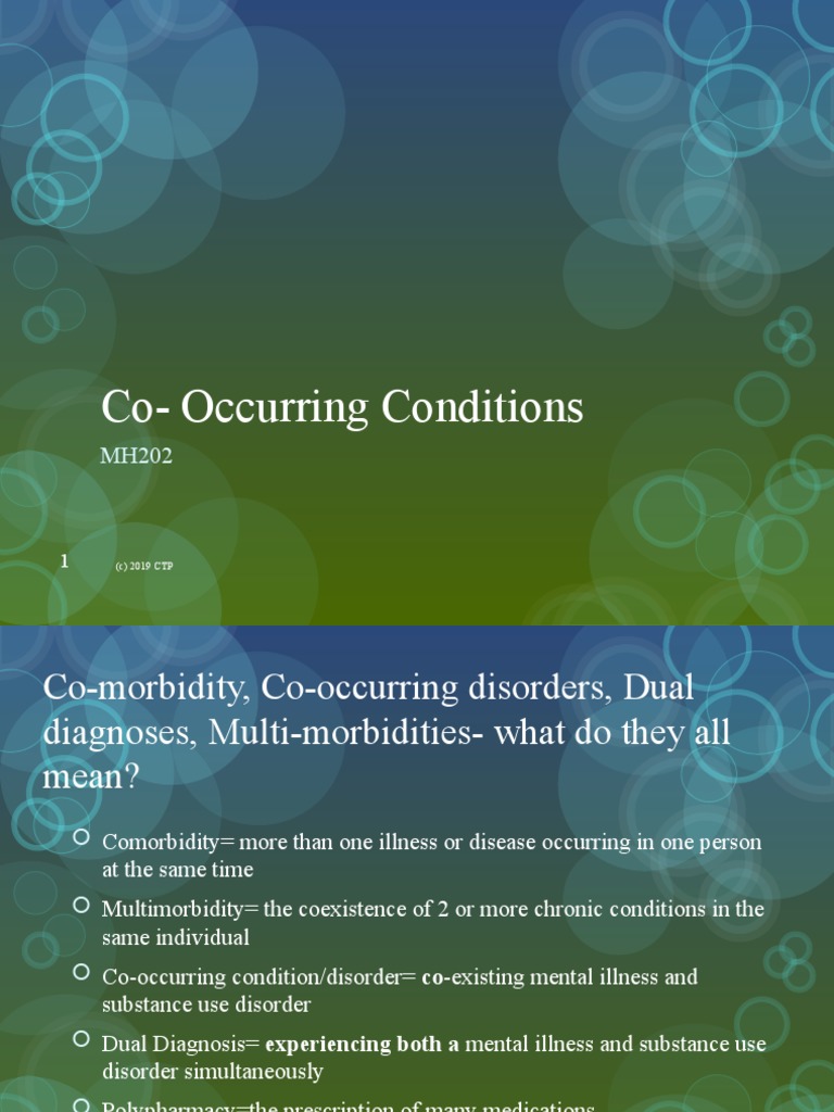 Co - Occurring Conditions Final | PDF