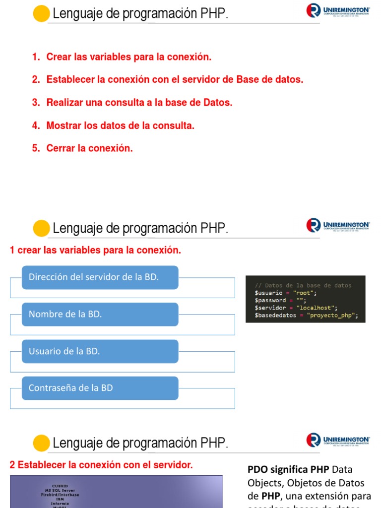 Conexion A BD PHP | PDF | Php | Mi sql