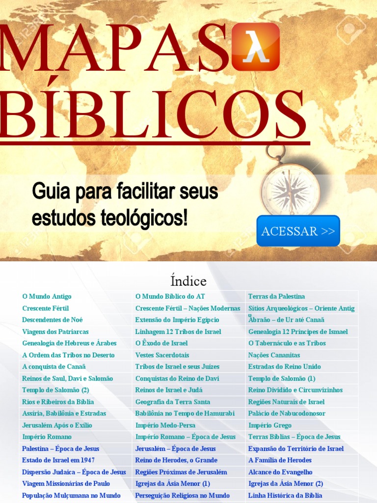 Guia Interativo De Mapas Bíblicos Uma Jornada Visual Pelas Terras E