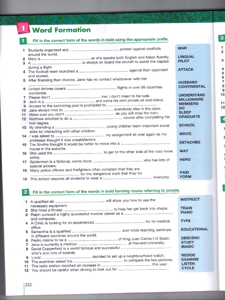 Wordformation Fce | PDF