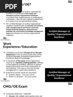 ASQ CQE Sample Exam Questions | PDF | F Test | Errors And Residuals