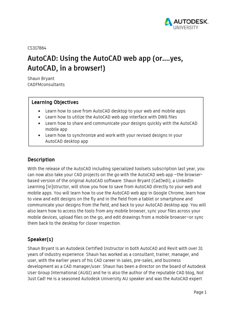 Autocad Web Tutorial | PDF | Auto Cad | Web Application