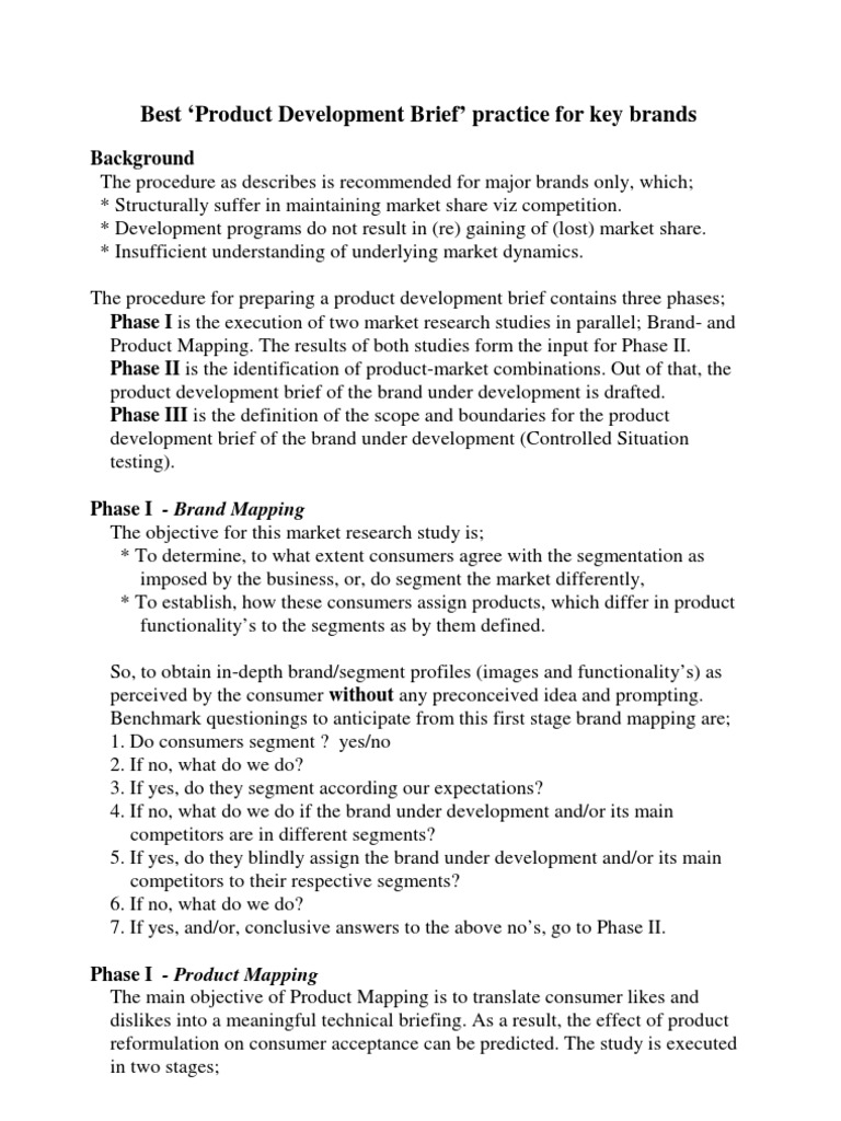Product Mapping | PDF | New Product Development | Brand