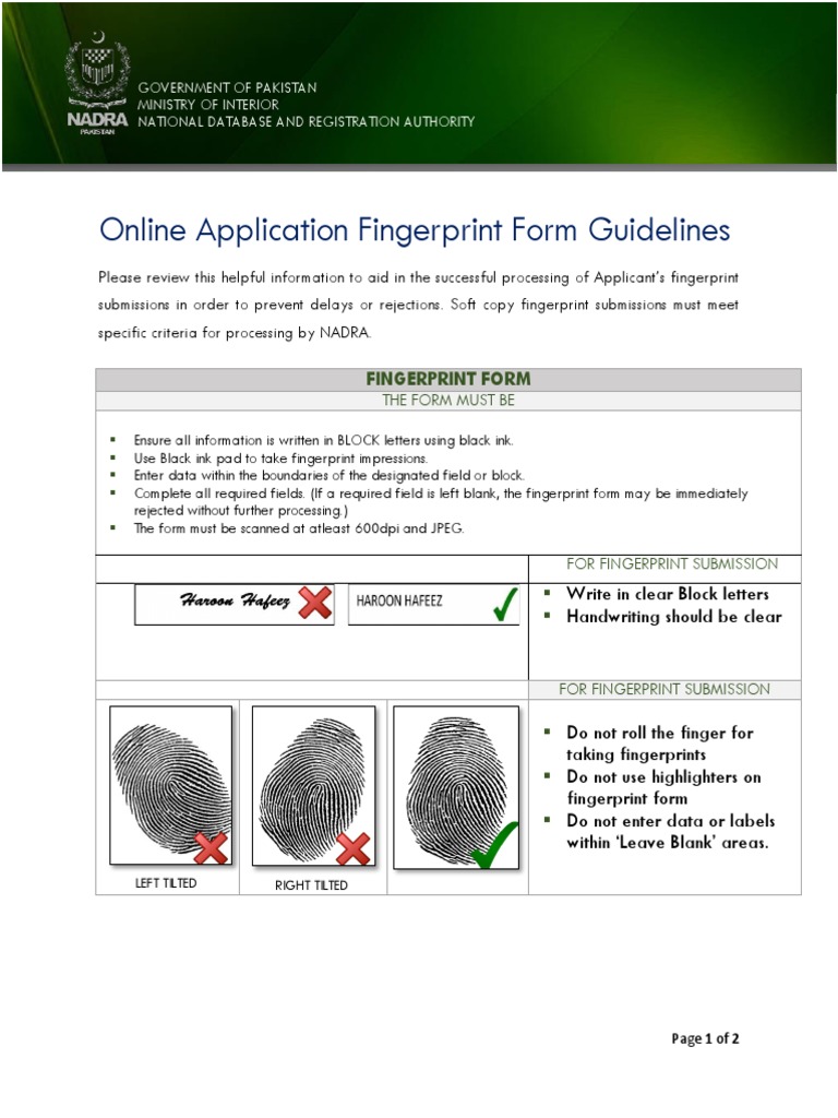 Fingerprint Guide Applicant PDF | PDF | Fingerprint | Information Science