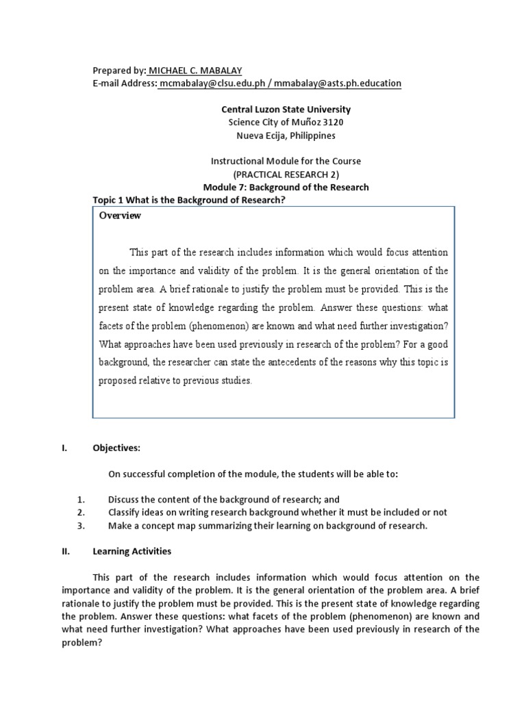 Practical Research Module 7 | PDF | Leadership | Teachers