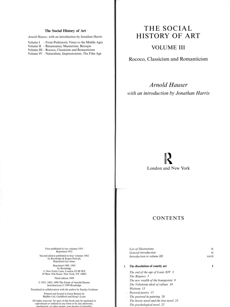 The Social History of Art V.3 | PDF