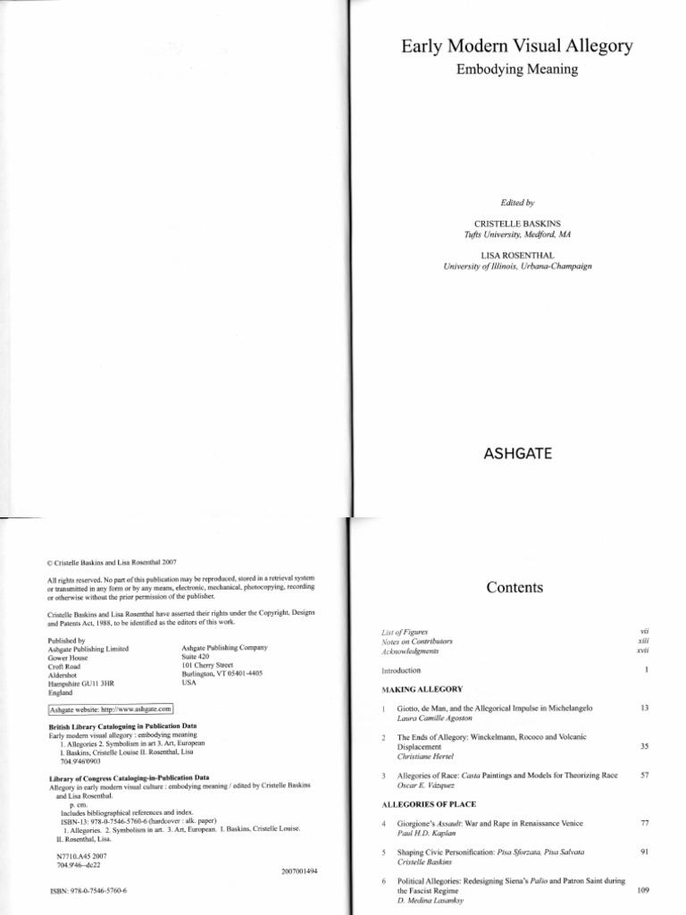 Early Modern Visual Allegory | PDF