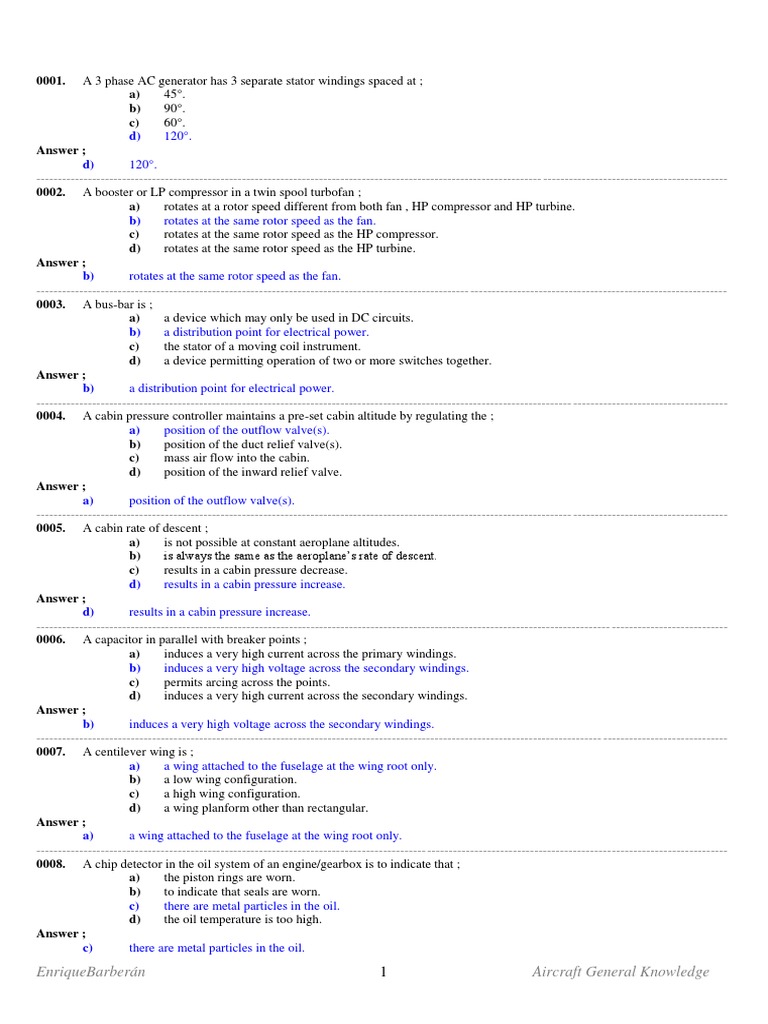 Aircraft General Knowledge | PDF | Aircraft Flight Control System | Carburetor