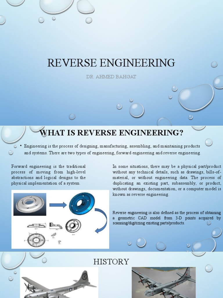 Reverse Engineering: Dr. Ahmed Bahgat | PDF | System | Engineering