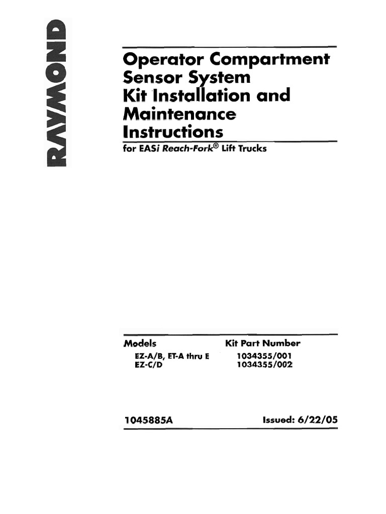Sensor de Compartimento Del Operador Reach | PDF | Electrical Connector ...