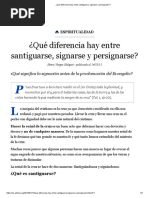 Cómo Persignarse y Santiguarse | PDF