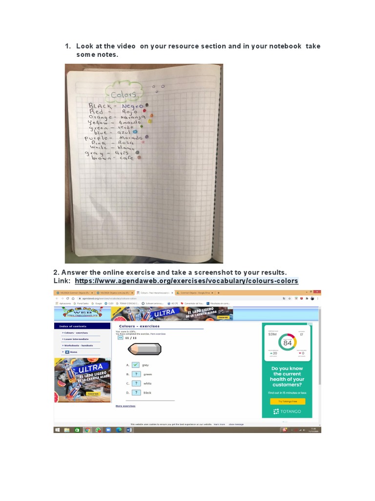 Look at The Video On Your Resource Section and in Your Notebook Take ...