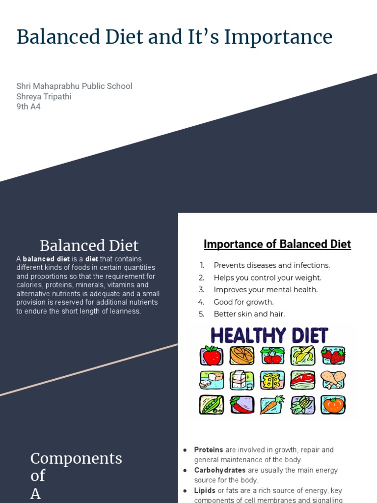 Importance of a Balanced Diet | PDF | Wellness
