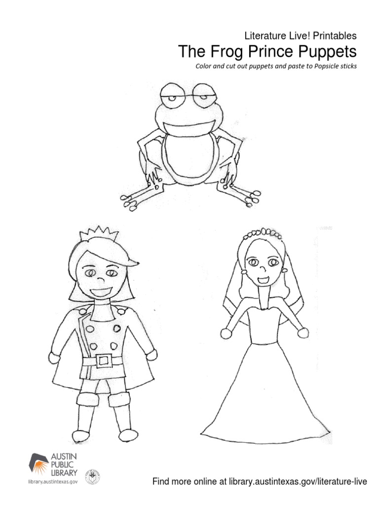Frog Prince Puppet Printables | PDF
