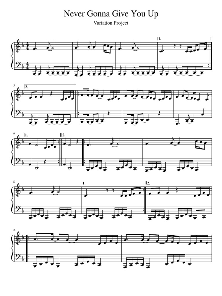 Never Gonna Give You Up | PDF