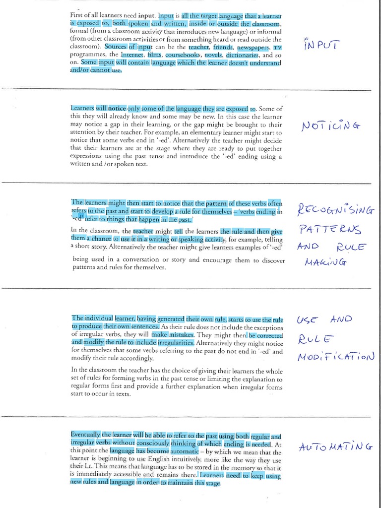 The Language Learning Process | PDF | Learning | Cognition