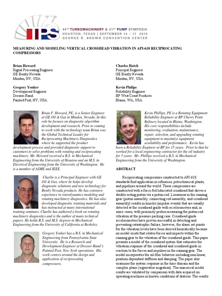 Measuring and Modeling Vertical Crosshead Vibration in Api-618 ...