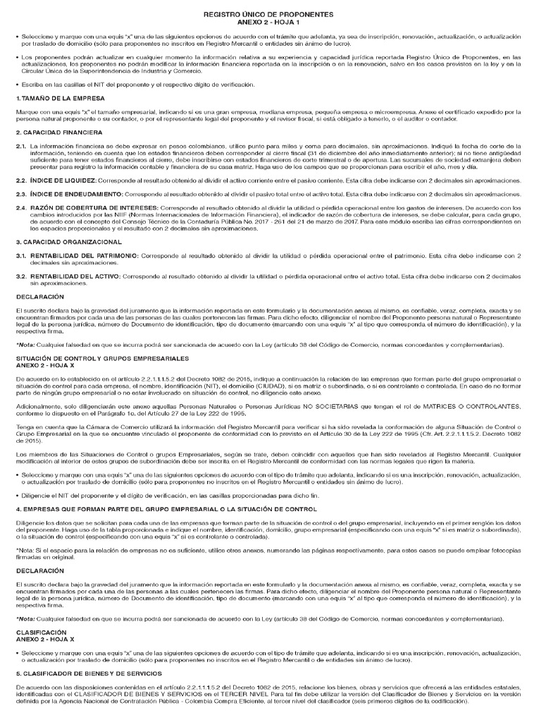 Formulario Rup PDF | PDF