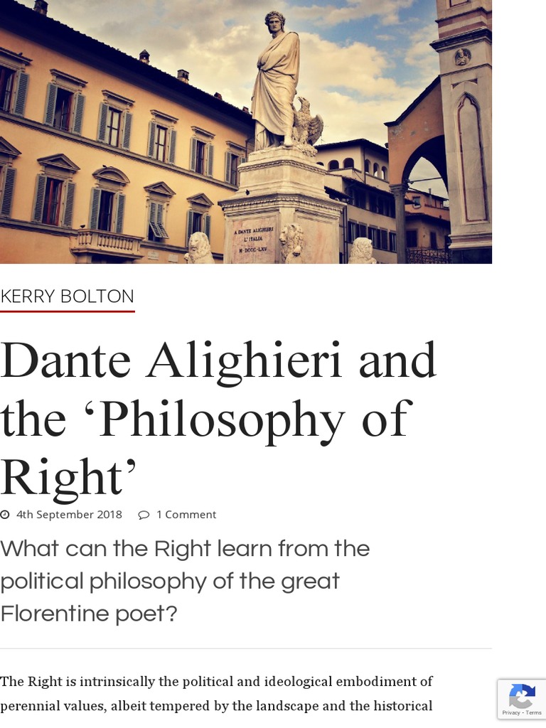 Arktos Dante Alighieri and The Philosophy of Right | PDF | Divine ...