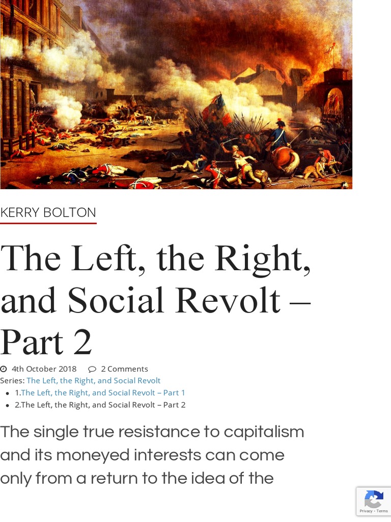 The Left, The Right, and Social Revolt | PDF | Corporatism | Corporate ...