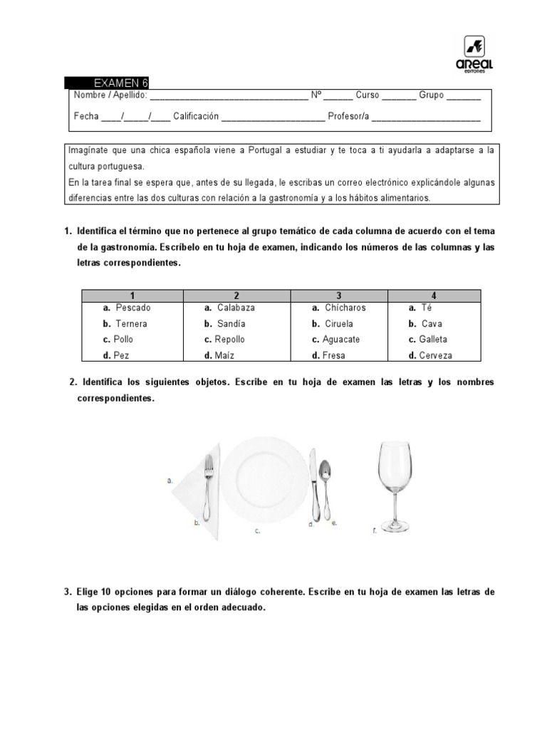 Teste Comida 2 | PDF | Cocina mediterranea | Cocina europea