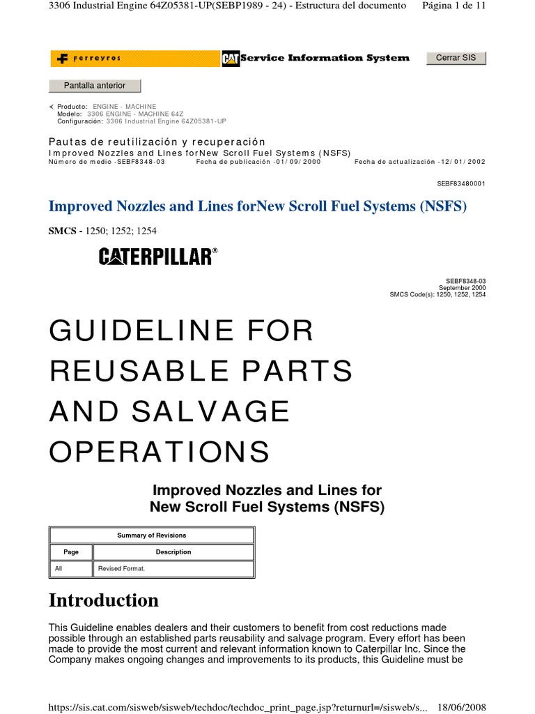 Improved Nozzles and Lines For New Scroll Fuel Systems (NSFS) | PDF ...
