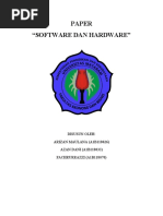 Makalah Hardware, Software, Dan Brainware Komputer | PDF