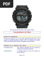 Instrucciones para Reloj Digital GP-3615 | PDF | Reloj | Bienes ...