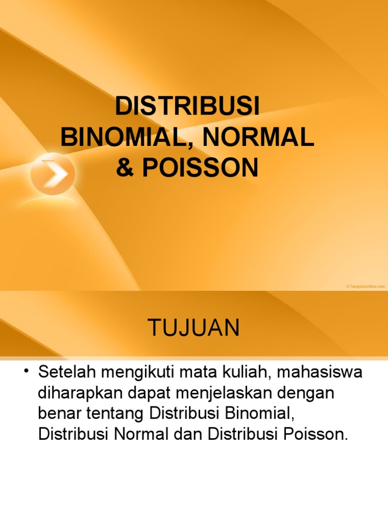 Distribusi Binomial, Normal Poisson | PDF