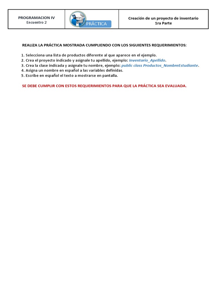 PROGRAMACION IV - Creacion de Un Proyecto de Inventario - 1ra Parte | PDF | Java (lenguaje de ...