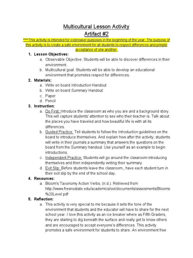 Artifact 2 | PDF | Classroom | Applied Psychology
