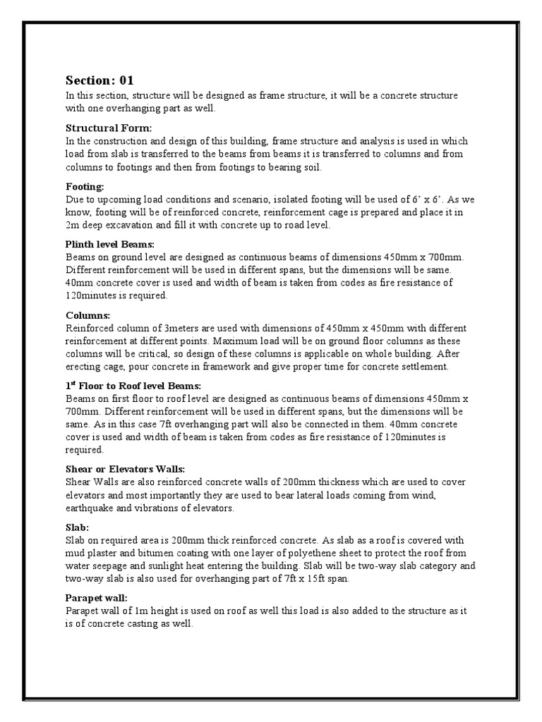 Building Report | PDF | Beam (Structure) | Framing (Construction)