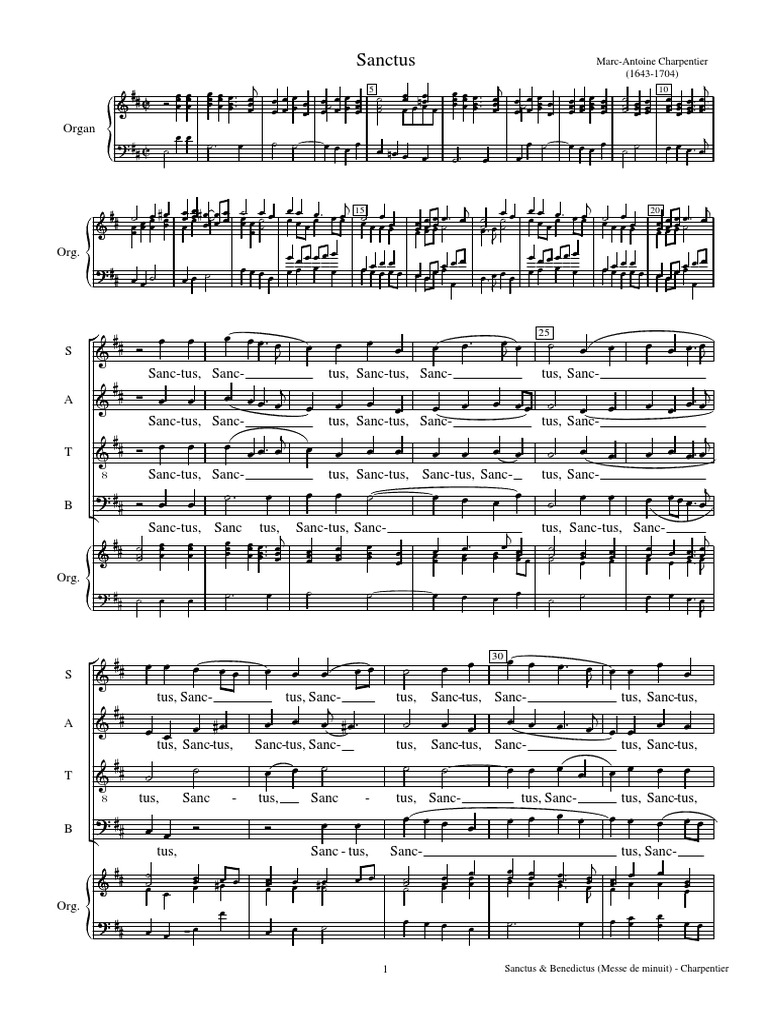 A Musical Setting of the Sanctus Prayer | PDF | Entretenimiento (general)