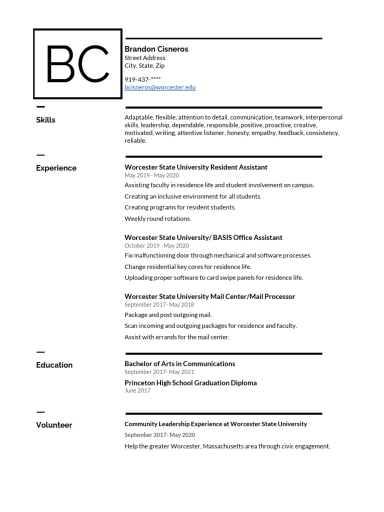 Capstone Resume 2020 | PDF