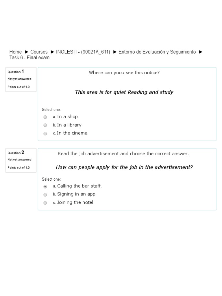 Task 6 - Final Exam3 | PDF