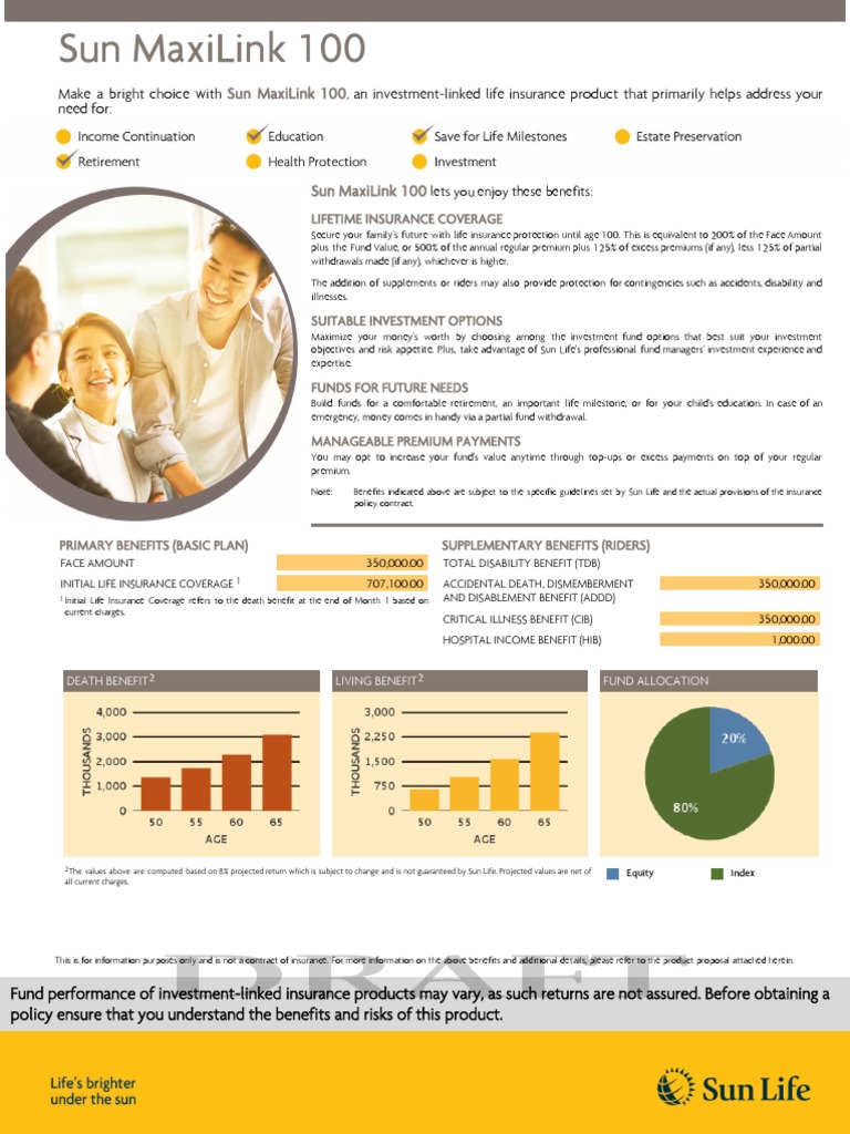 Sun Maxilink 100 | PDF | Life Insurance | Interest Rates