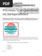 50 Important Jurisprudence Questions | PDF | Jurisprudence | Ethical Principles