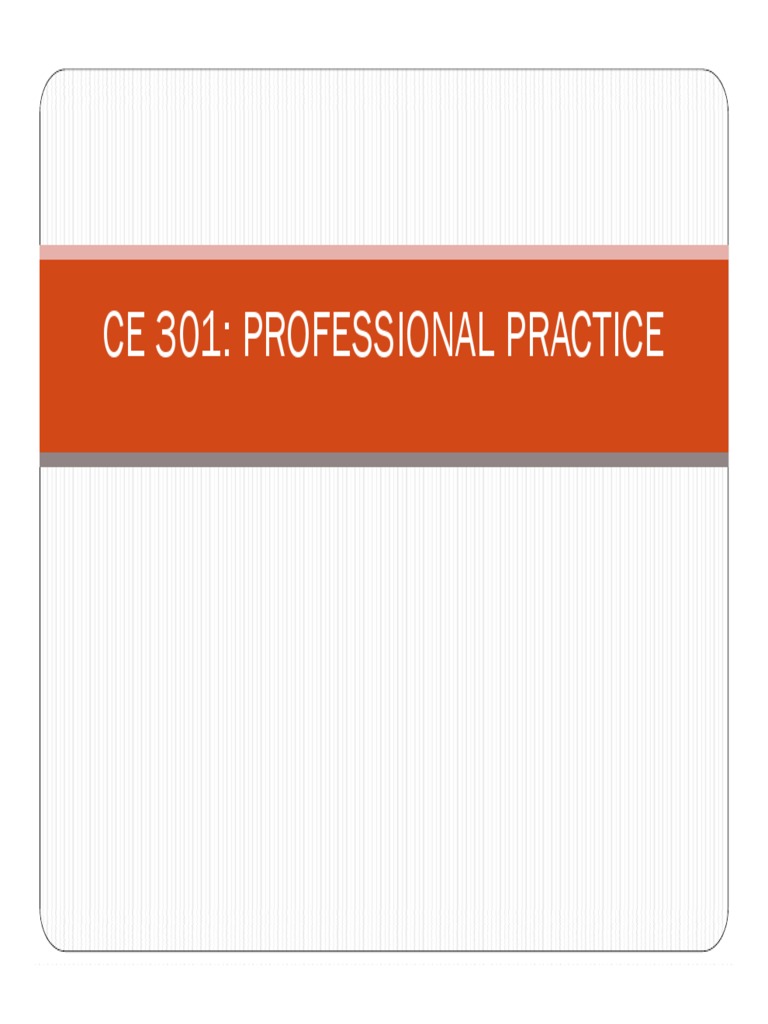 Ce 301: Professional Practice | Download Free PDF | Liability Insurance ...