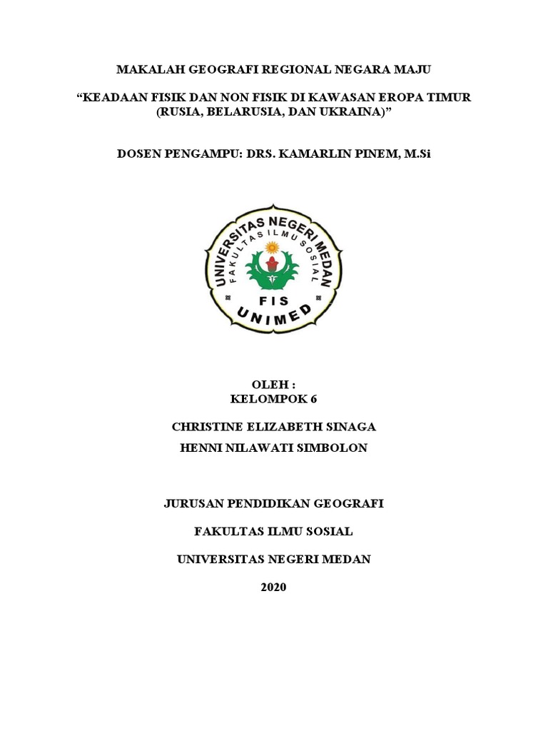 1111kelompok 6 Geo Negara Maju (Christine, Henni) - 1 | PDF