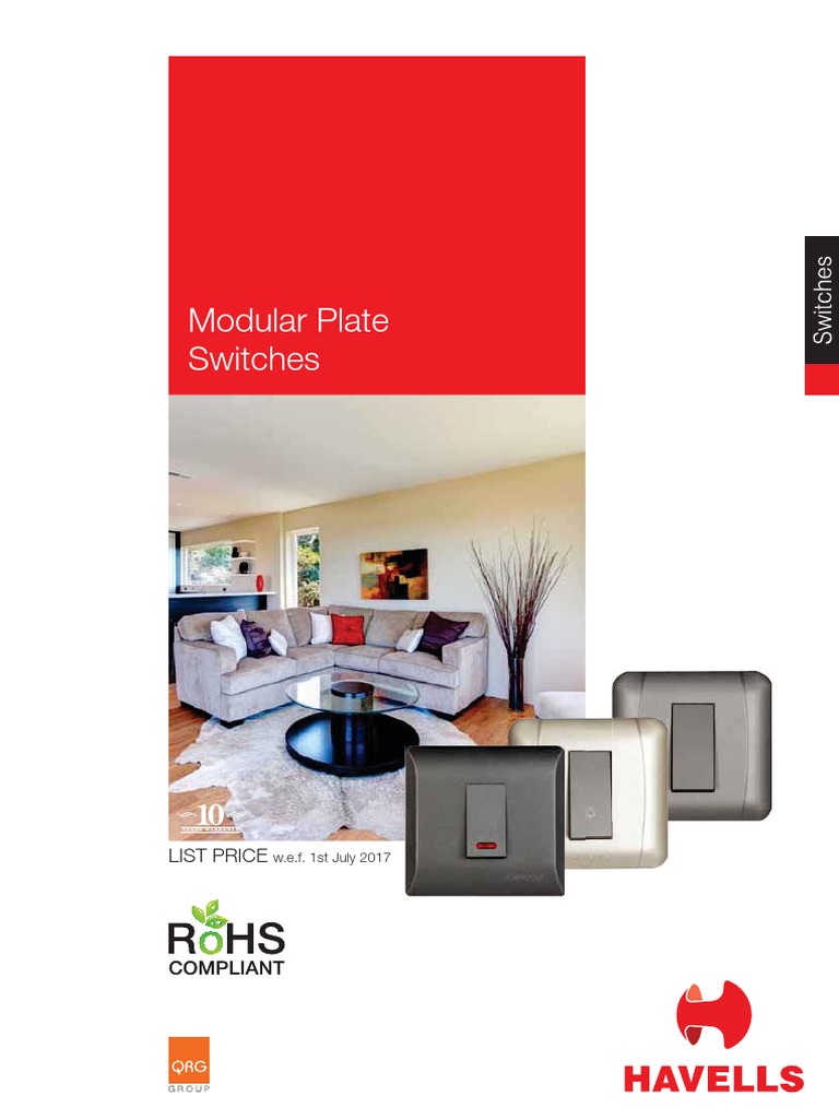 Havells Modular 2017 PDF | PDF | Electrical Components | Components