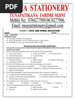 Civics Form Two Full Notes | PDF | Taxes | Elections