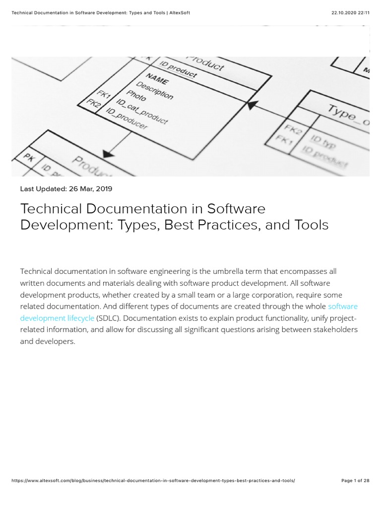 Technical Documentation in Software Development: Types and Tools ... Technical Documentation in Software Development: Types and Tools ...