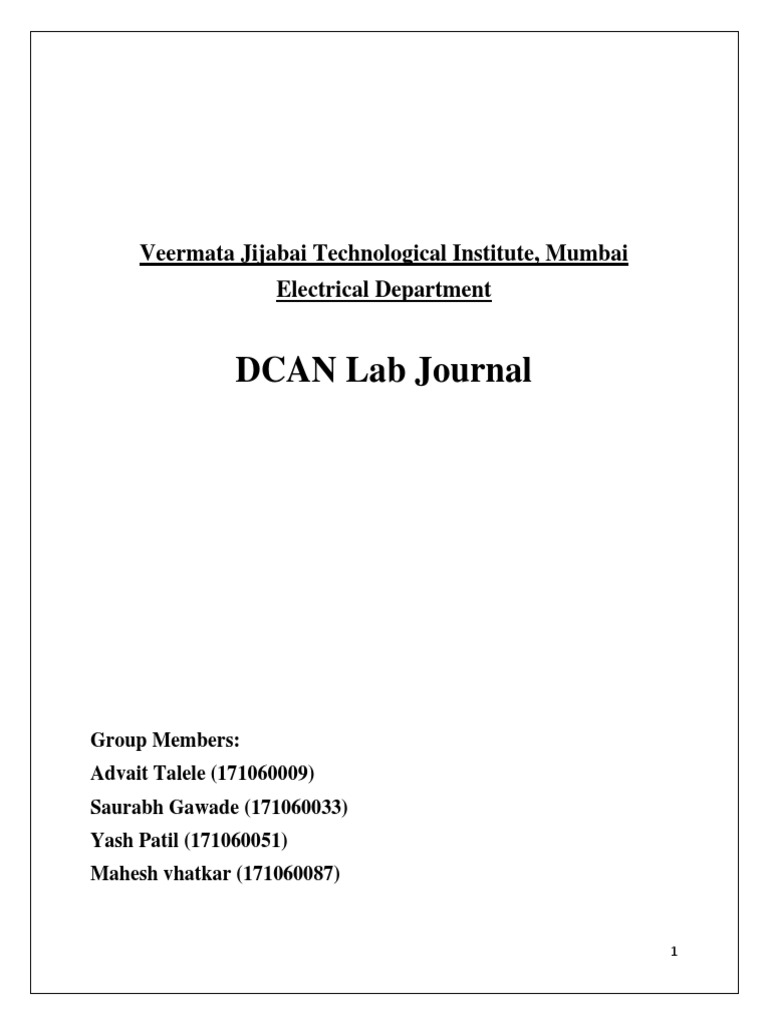 DCAN Lab Journal: Electrical Dept. | PDF | Network Switch | Computer ...