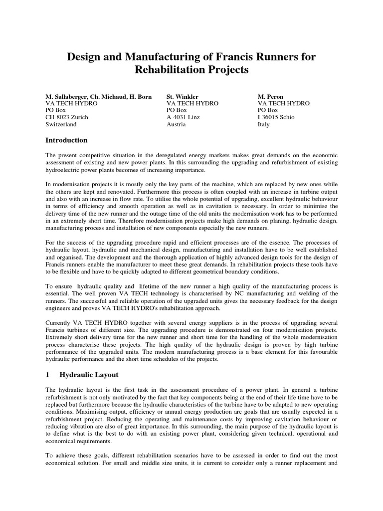 1238 Francis Runners e PDF | PDF | Fluid Dynamics | Computational Fluid ...