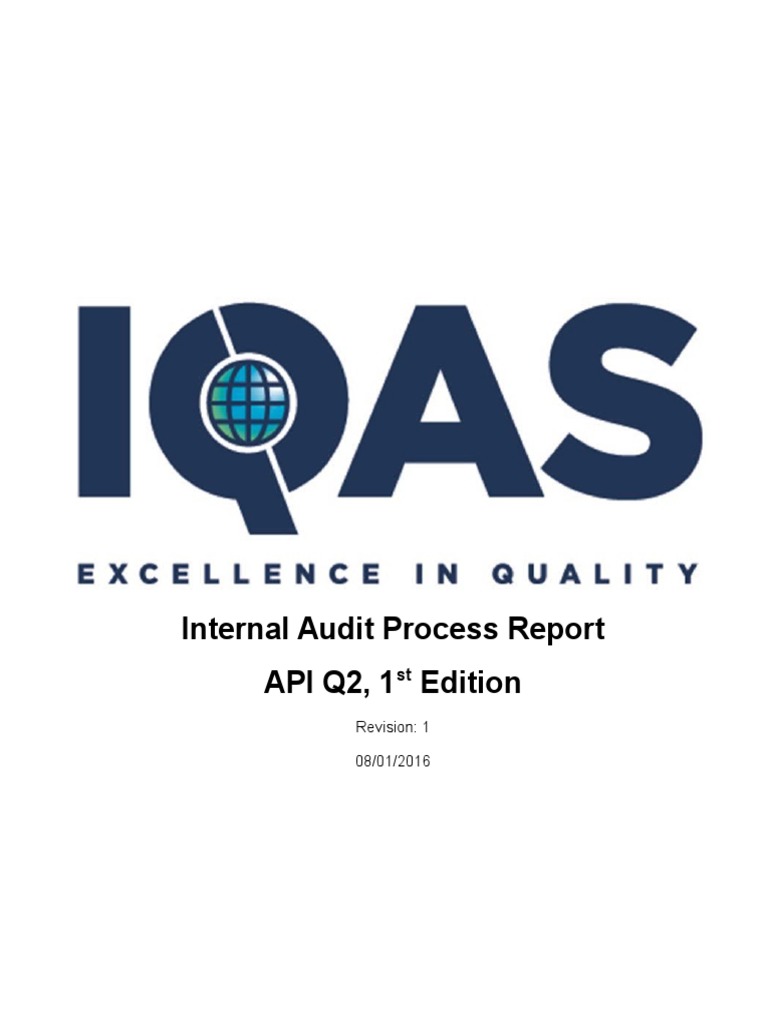 API Q2 Internal Audit Process Report | PDF | Audit | Quality Management ...
