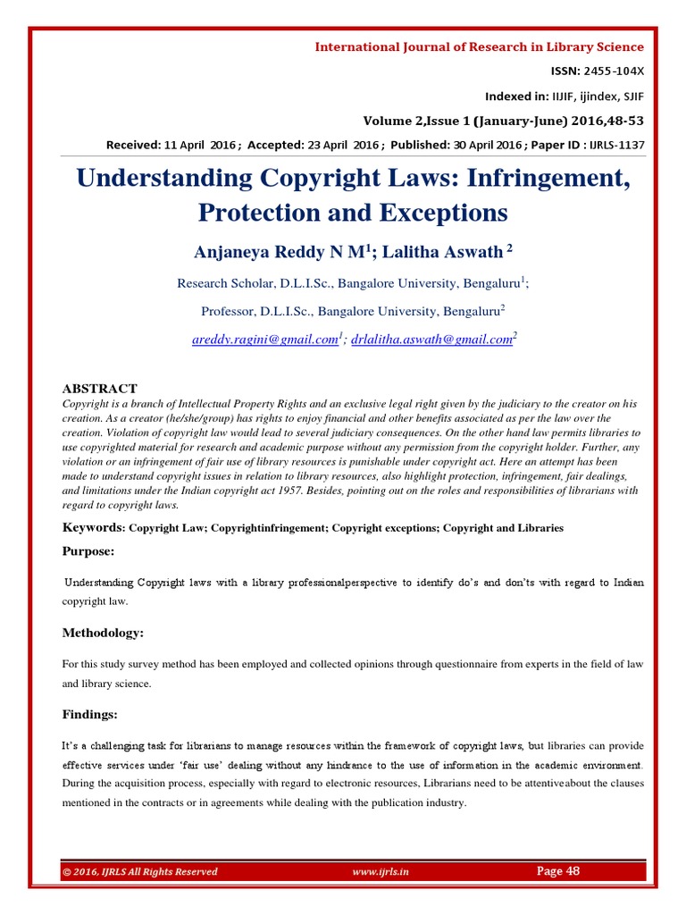 Protection and Exceptions: Anjaneya Reddy N M Lalitha Aswath | PDF ...