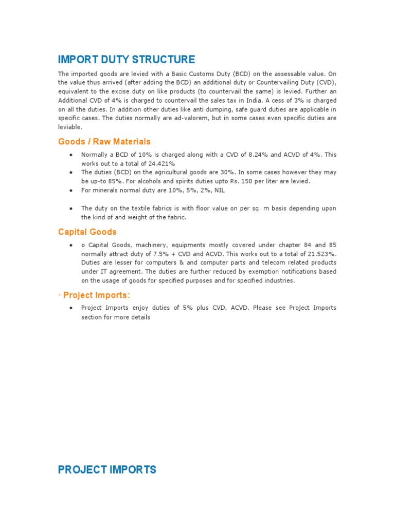 Customs Schemes | PDF | Customs | Imports