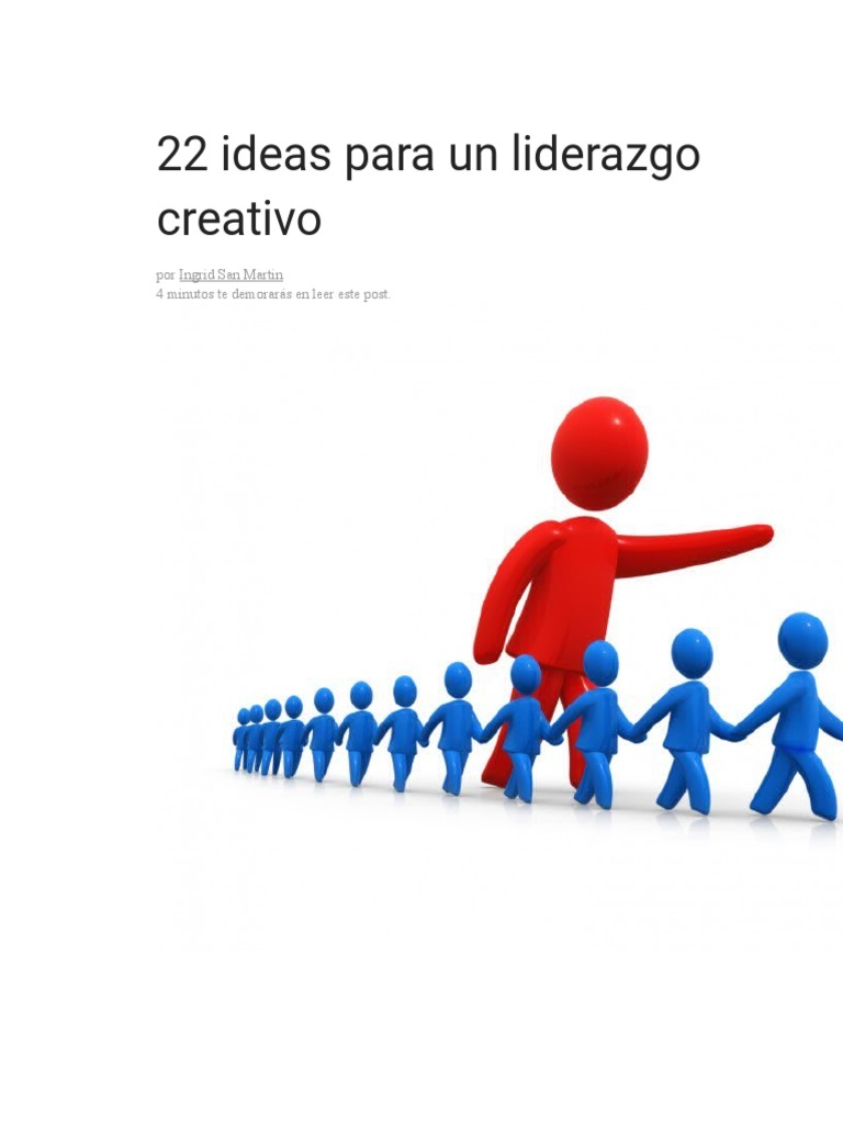 22 Ideas para Un Liderazgo Creativo | PDF | Verdad | Moisés